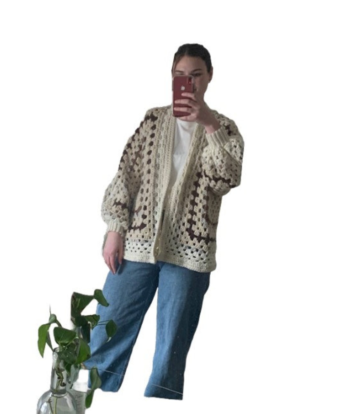 Customizable Hexagon Cardigan Crochet Oversized Made to Order Adult ...