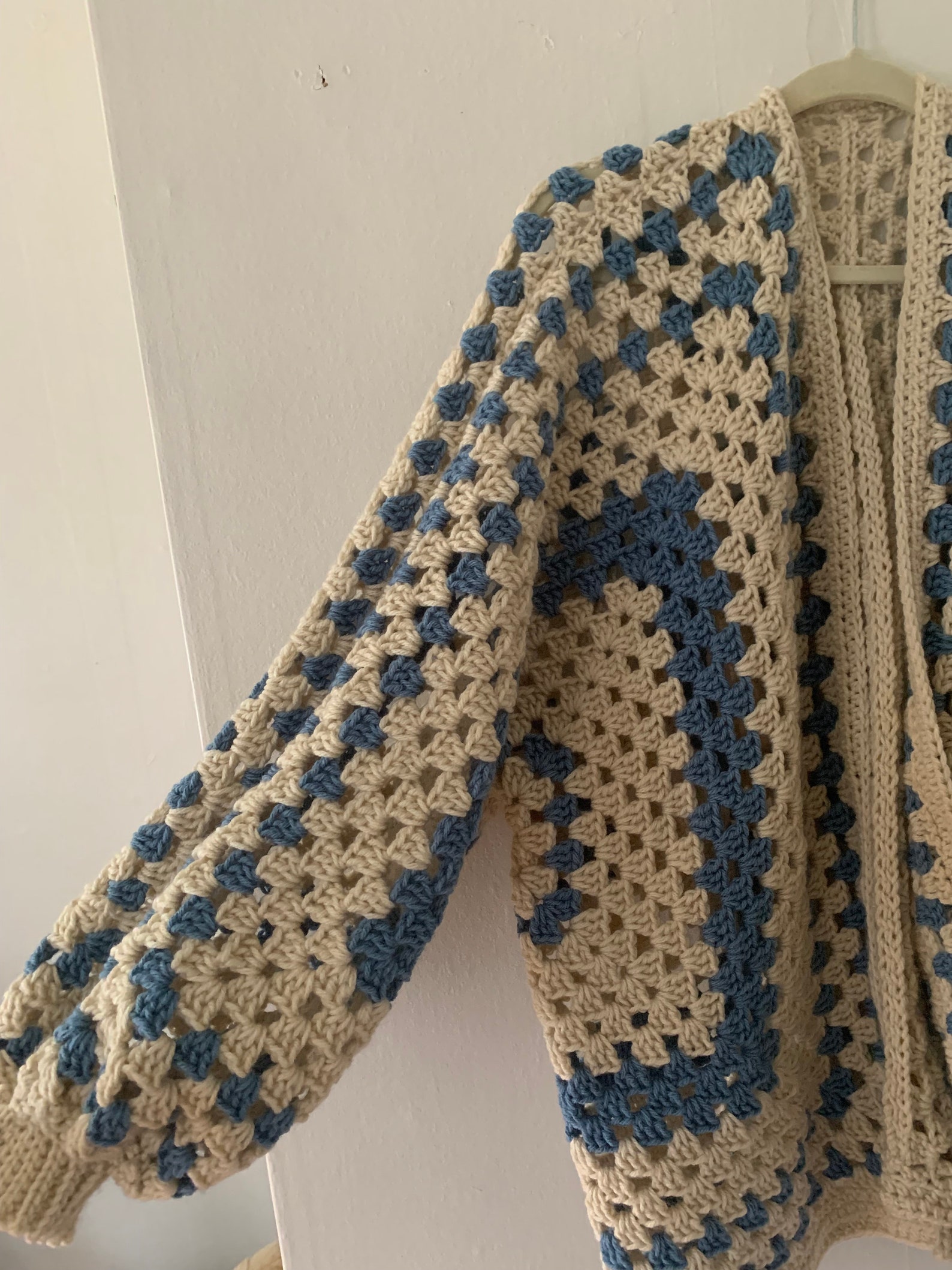 Customizable Hexagon Cardigan Crochet Oversized Made to Order ...