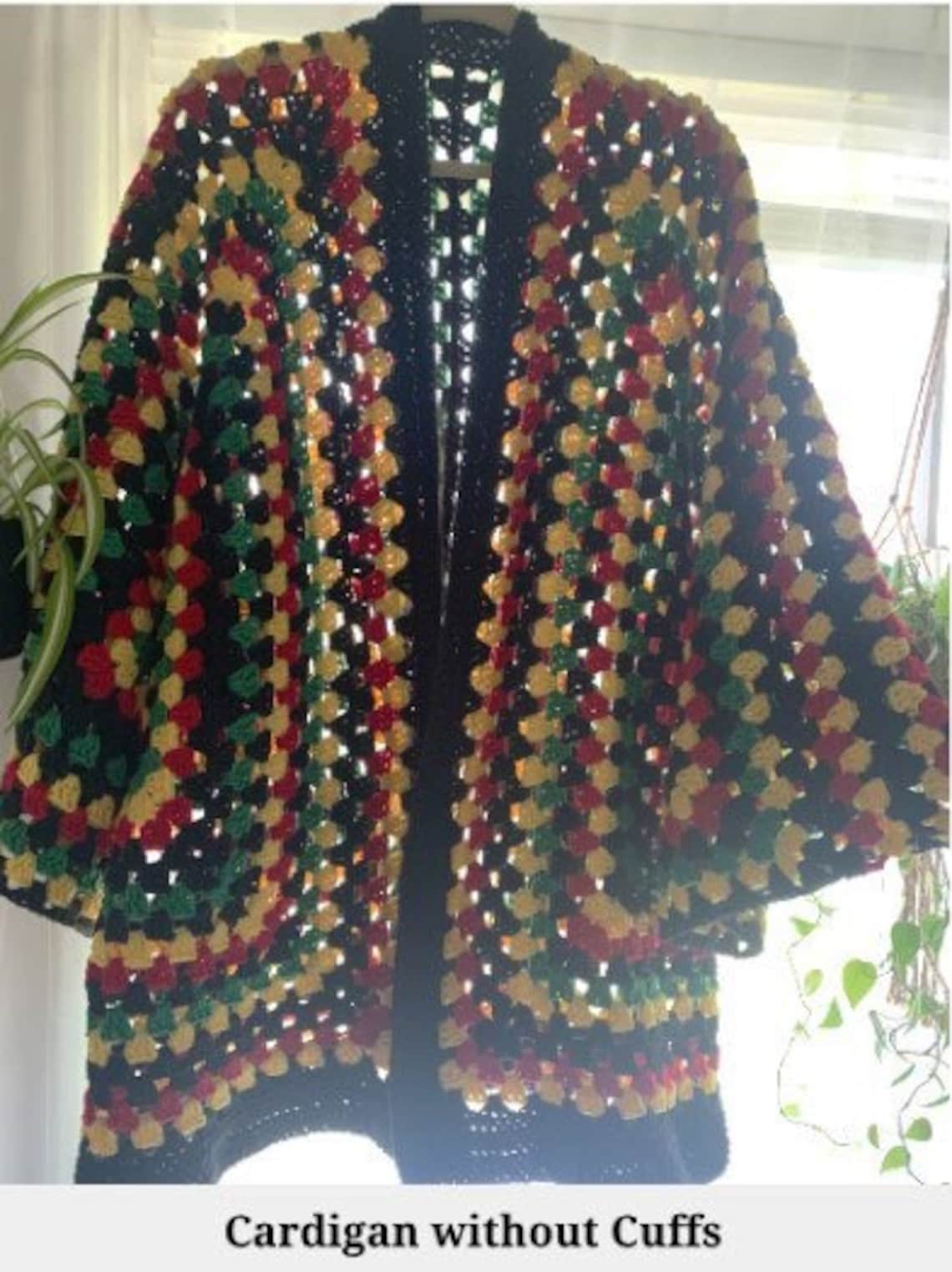 Customizable Hexagon Cardigan Crochet Oversized Made to Order Adult ...
