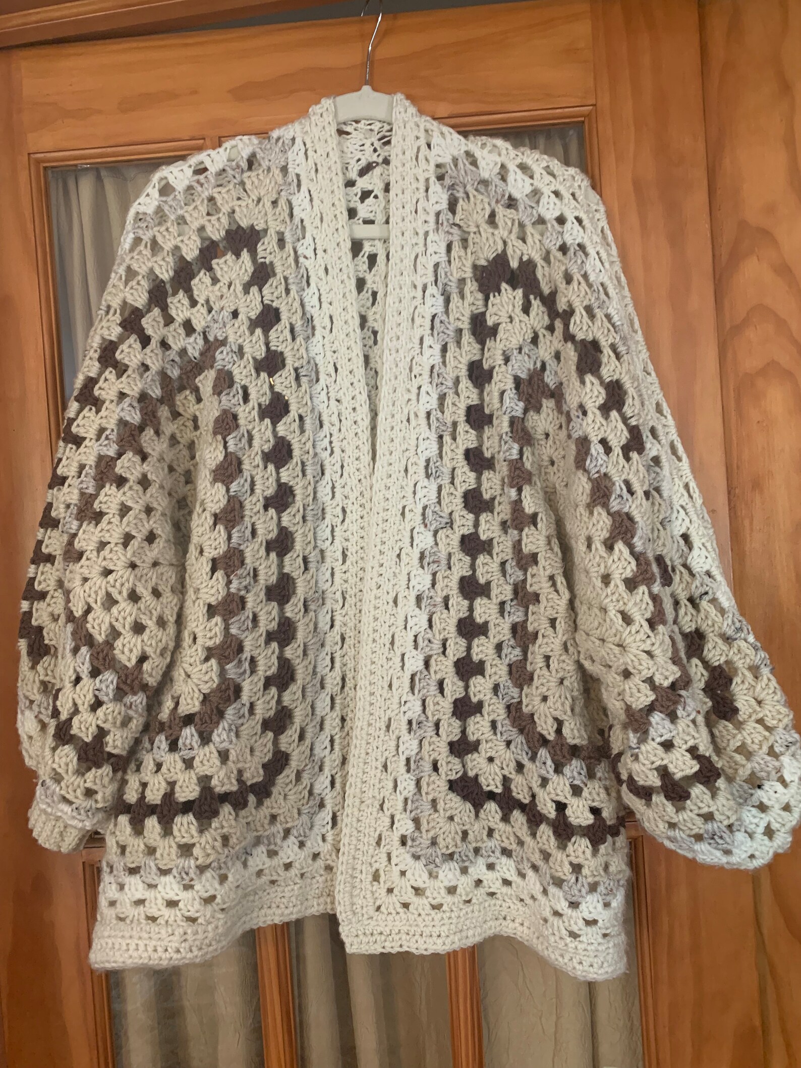 Customizable Hexagon Cardigan Crochet Oversized Made to Order Adult ...