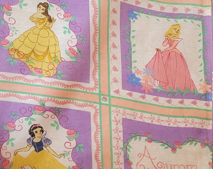 Disney Princess Panel Fabric Sold by the Yard - Etsy