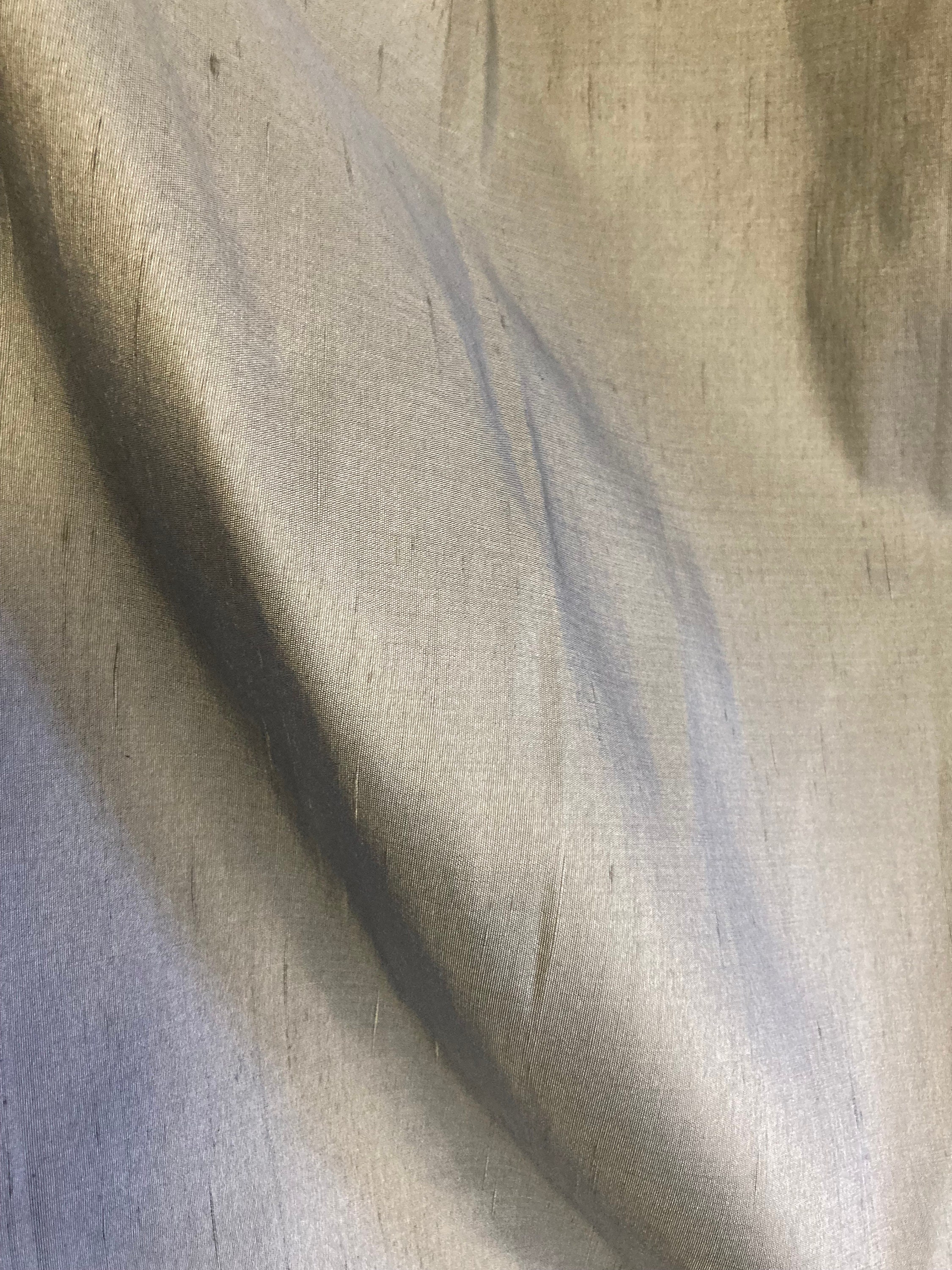 Steel Gray Shantung Silk, Fabric Imported From India - Etsy