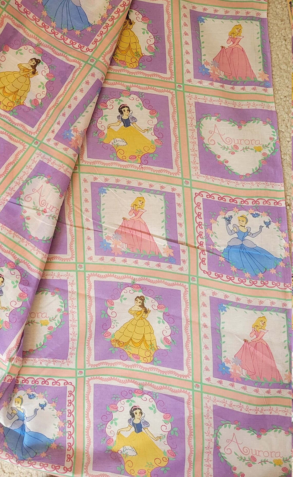 Disney Princess Panel Fabric Sold by the Yard | Etsy