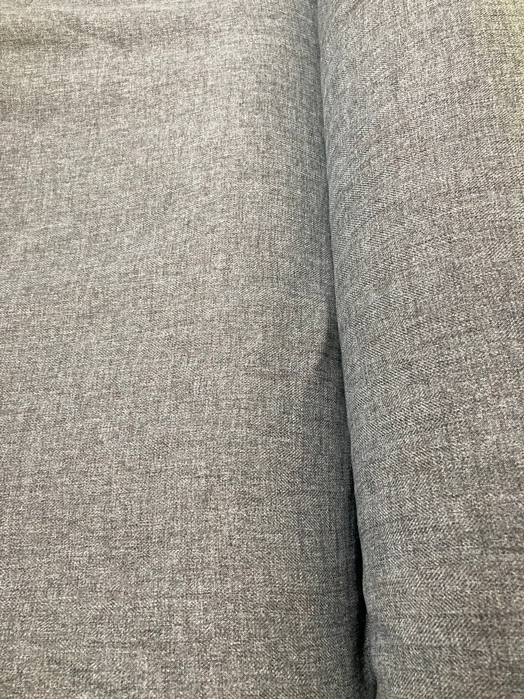 Gray Wool Blend Suiting Fabric - Etsy