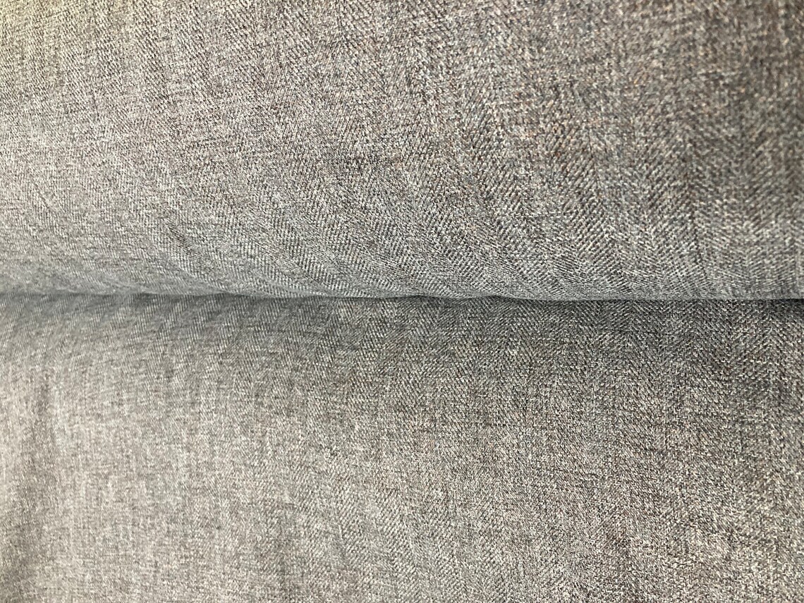 Gray Wool Blend Suiting Fabric - Etsy