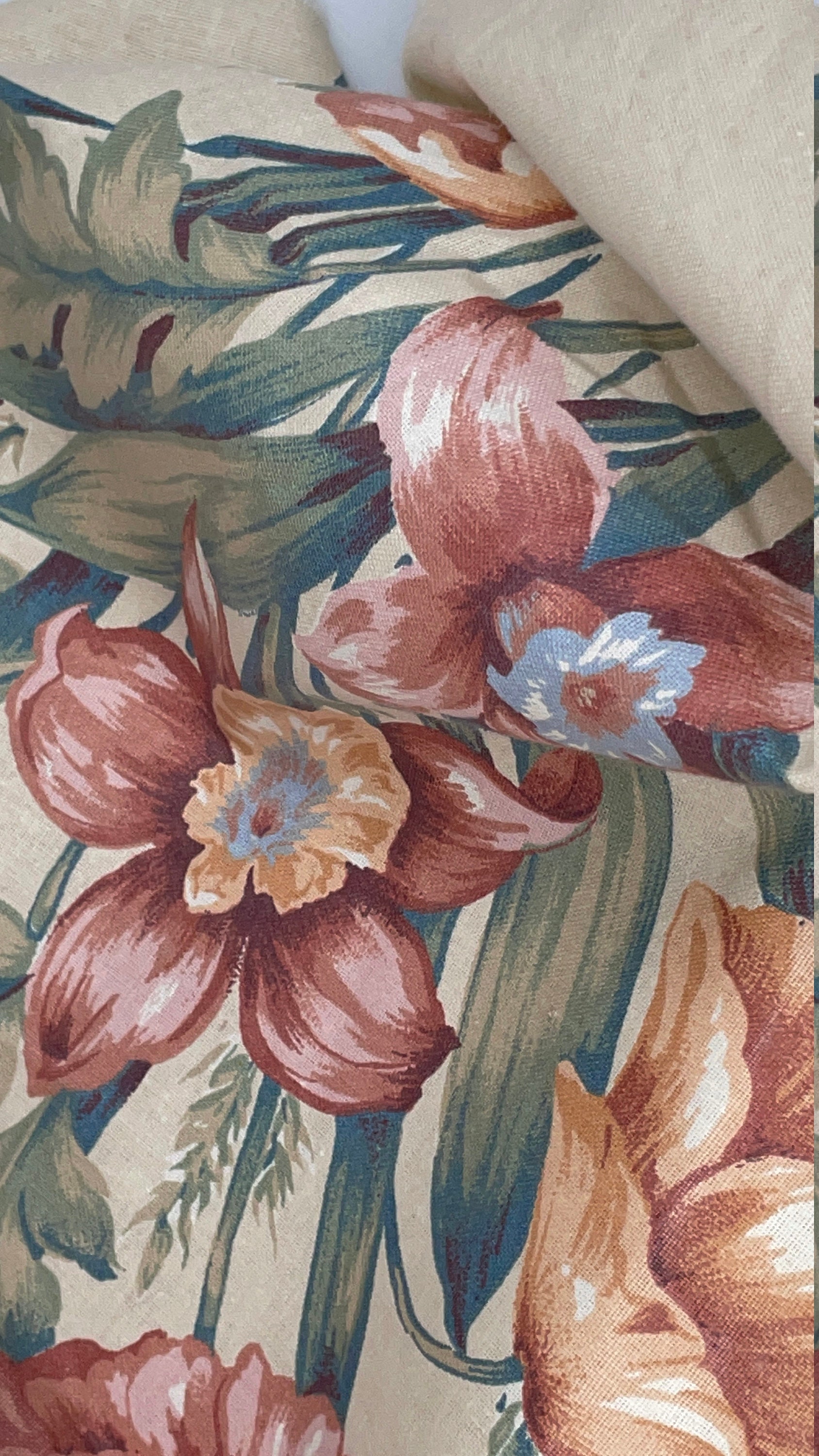 Floral Cotton Chintz Fabric by the Yard, 55" - Etsy
