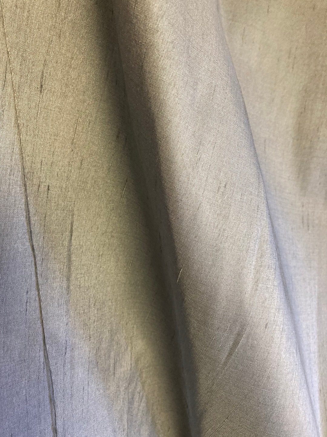 Steel Gray Shantung Silk, Fabric Imported From India - Etsy