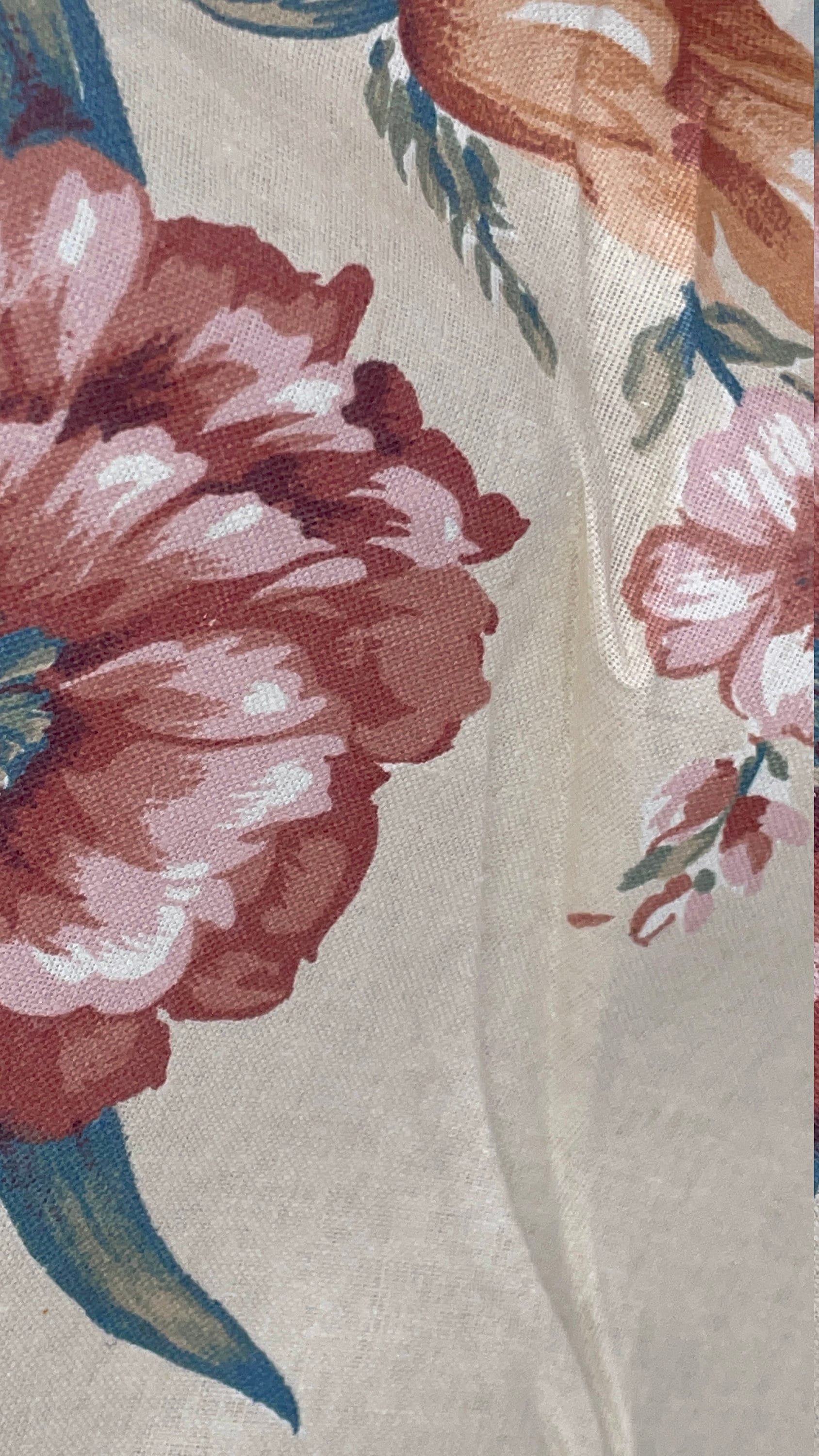 Floral Cotton Chintz Fabric by the Yard, 55" - Etsy