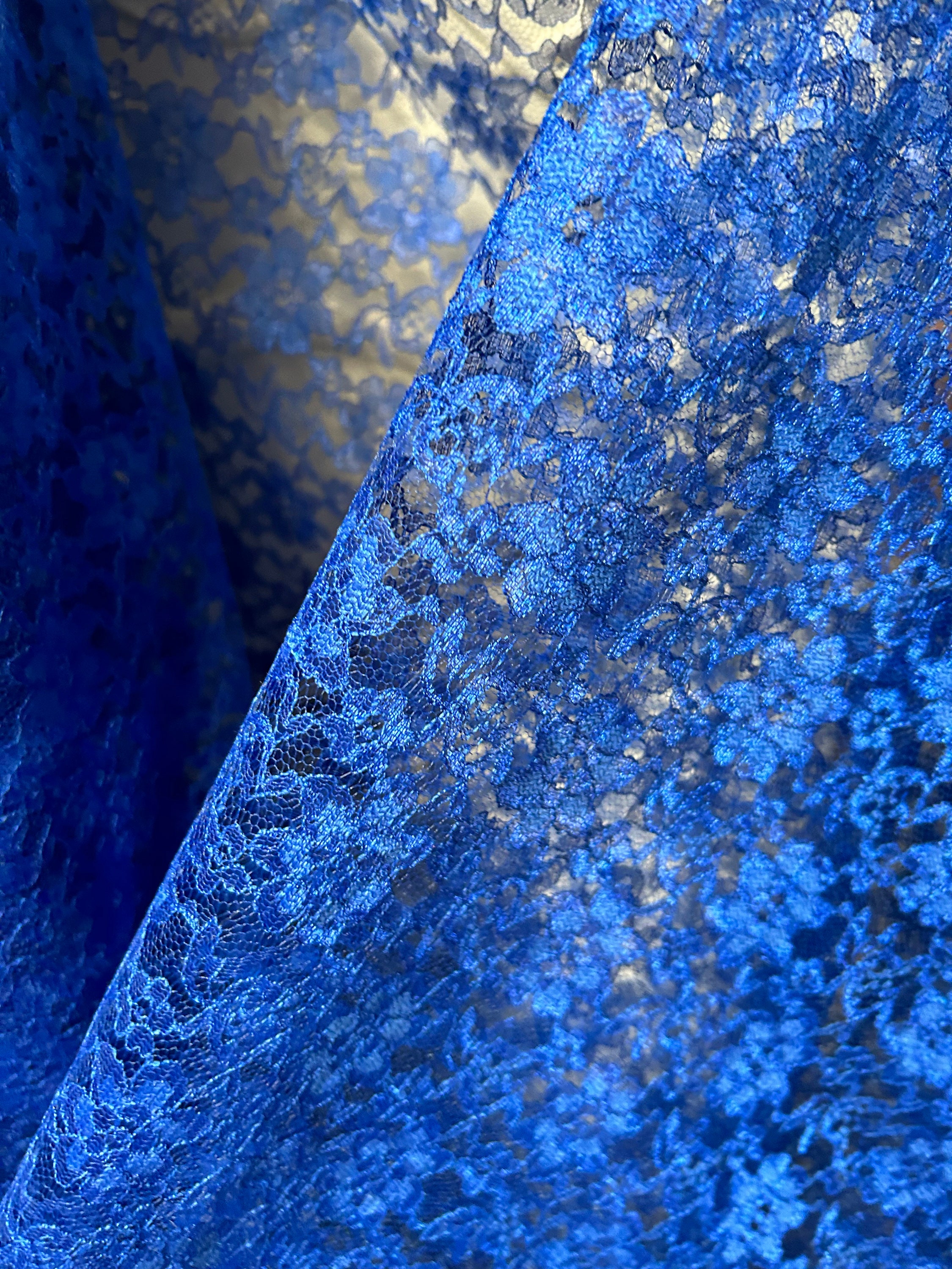 Royal Blue Lace Etsy Canada