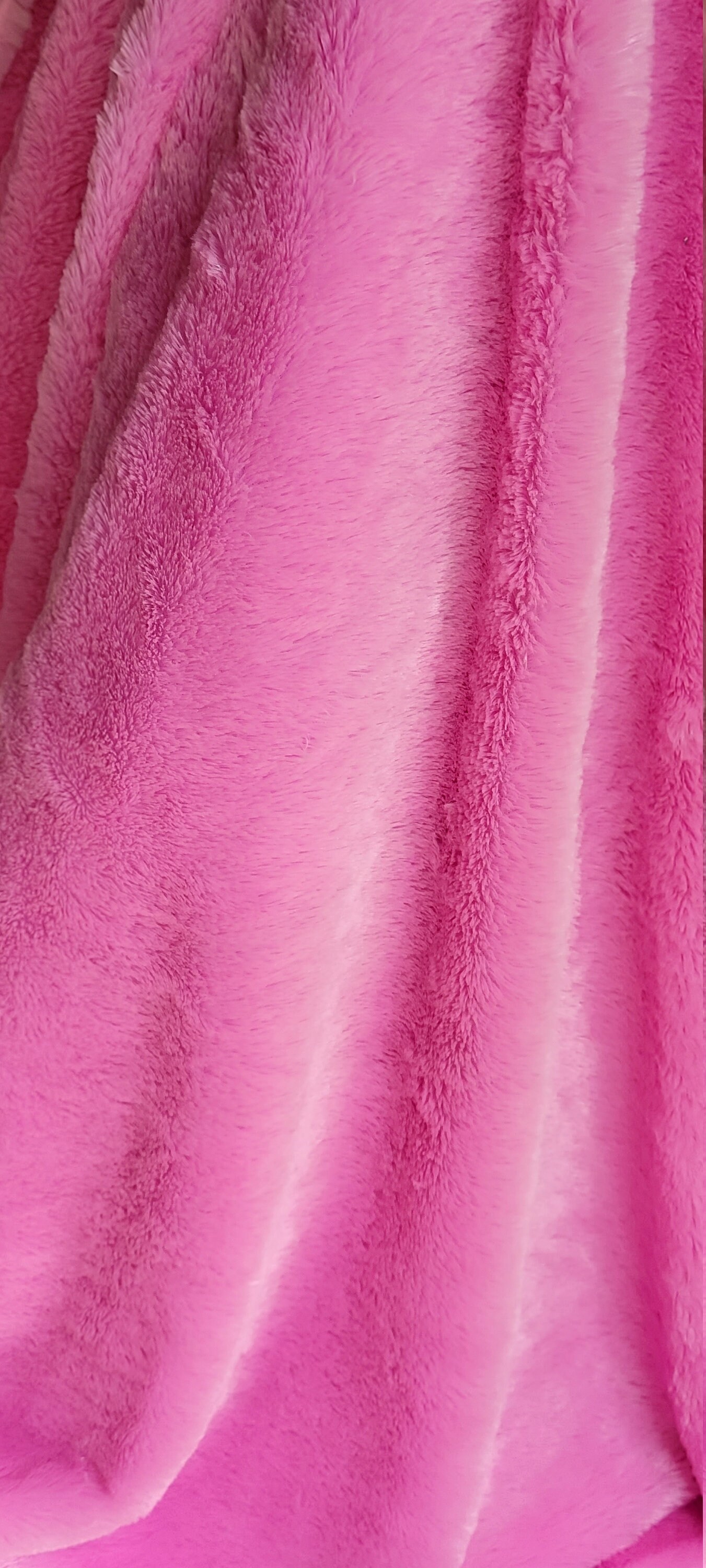 Super Soft Pink Minky Sold by the Yard - Etsy