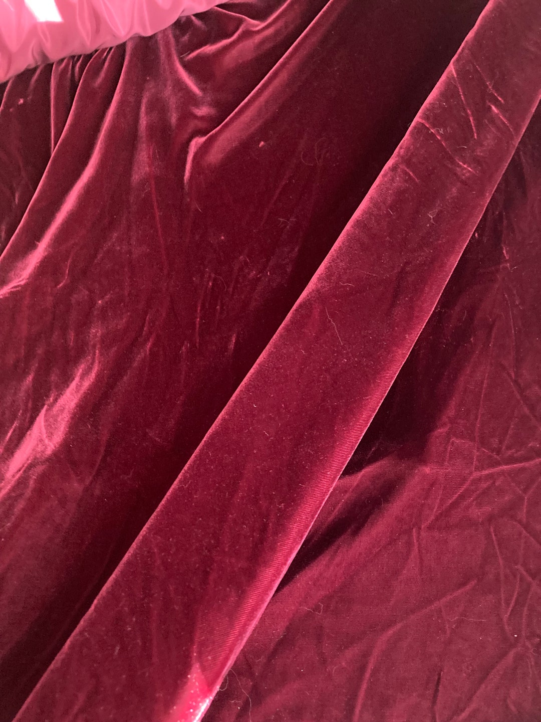 Deep Cardinal Red Rayon Velvet - Etsy