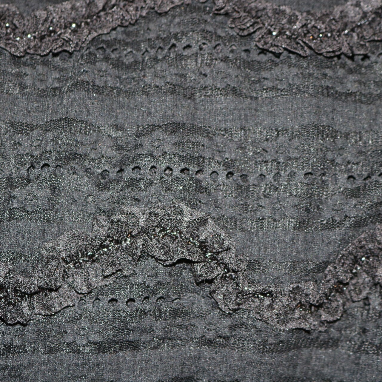 Black Ruffled Lace, Sold by the YARD - Etsy