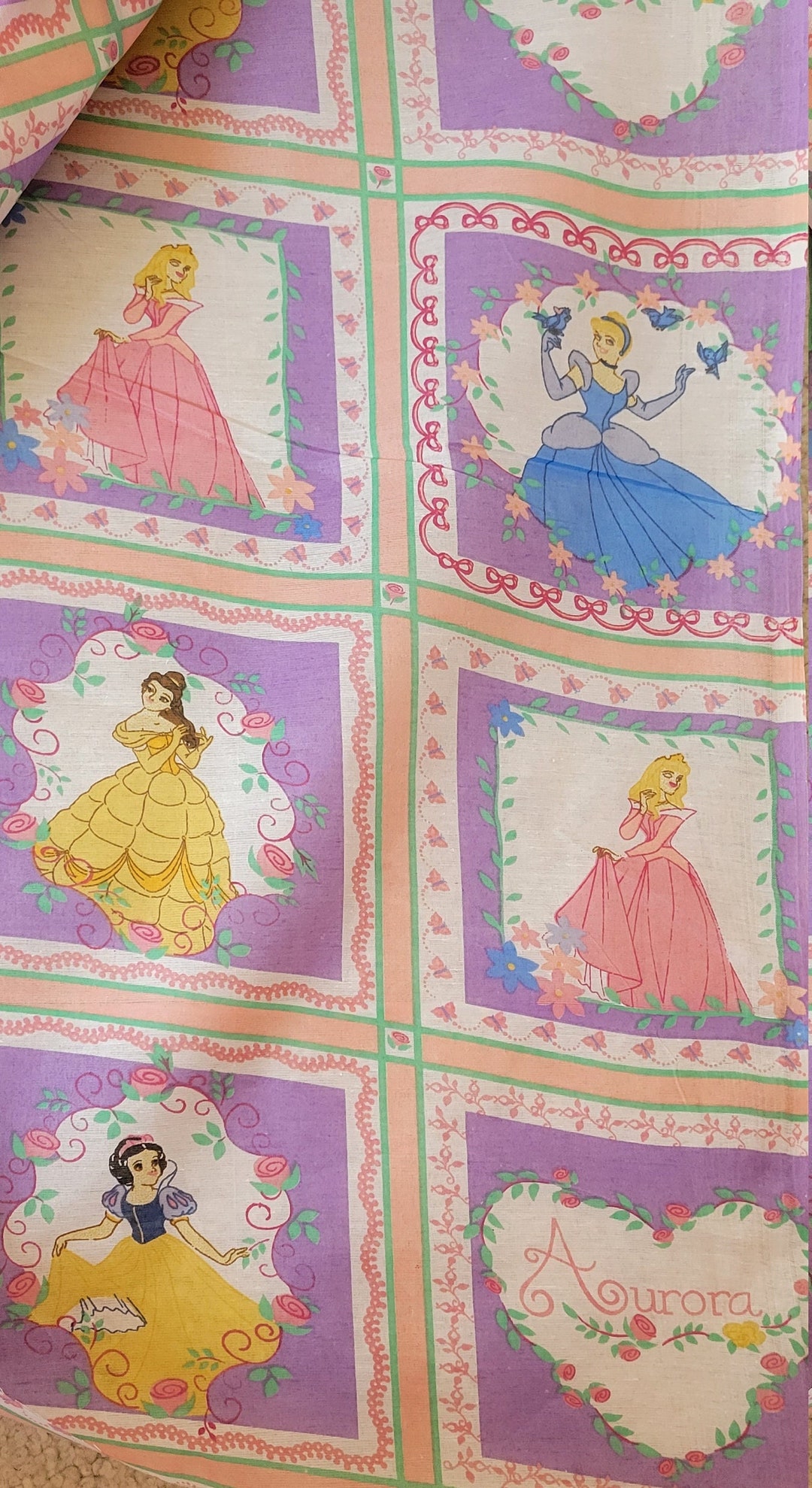 Disney Princess Panel Fabric Sold by the Yard - Etsy