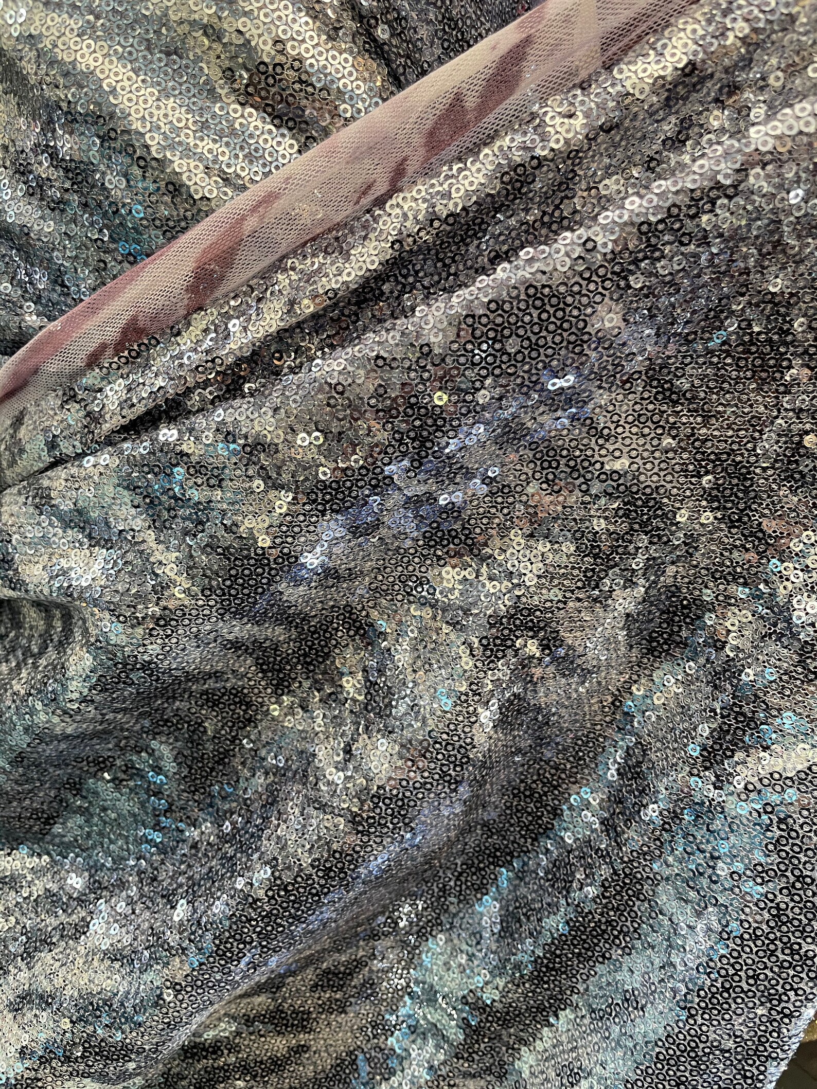 Sequined Tiger Mesh Fabric, Sold by the Yard - Etsy