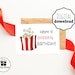 Printable Happy Birthday Popcorn Card Instant Download 7x5 Inch Cards ...