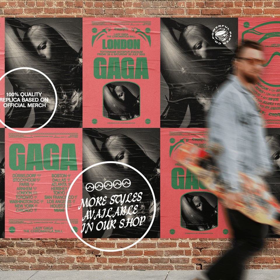 Lady Gaga The Chromatica Ball Summer Stadium Tour All Dates Poster 2022 ...