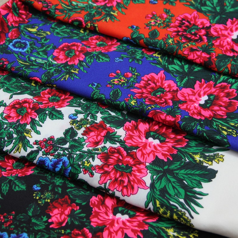 Red Ukrainian Fabric - Etsy