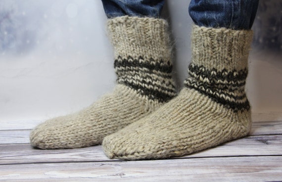 Made in Ukraine Hand Knitted Real Wool Socks Organic Wool - Etsy