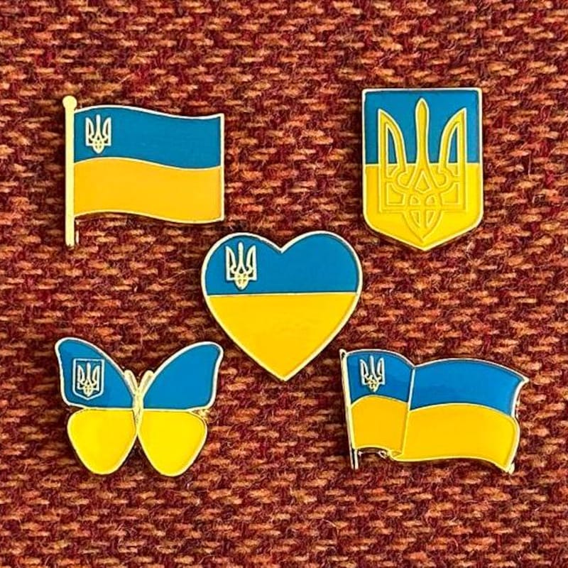 Ukraine Trident Pins - Etsy