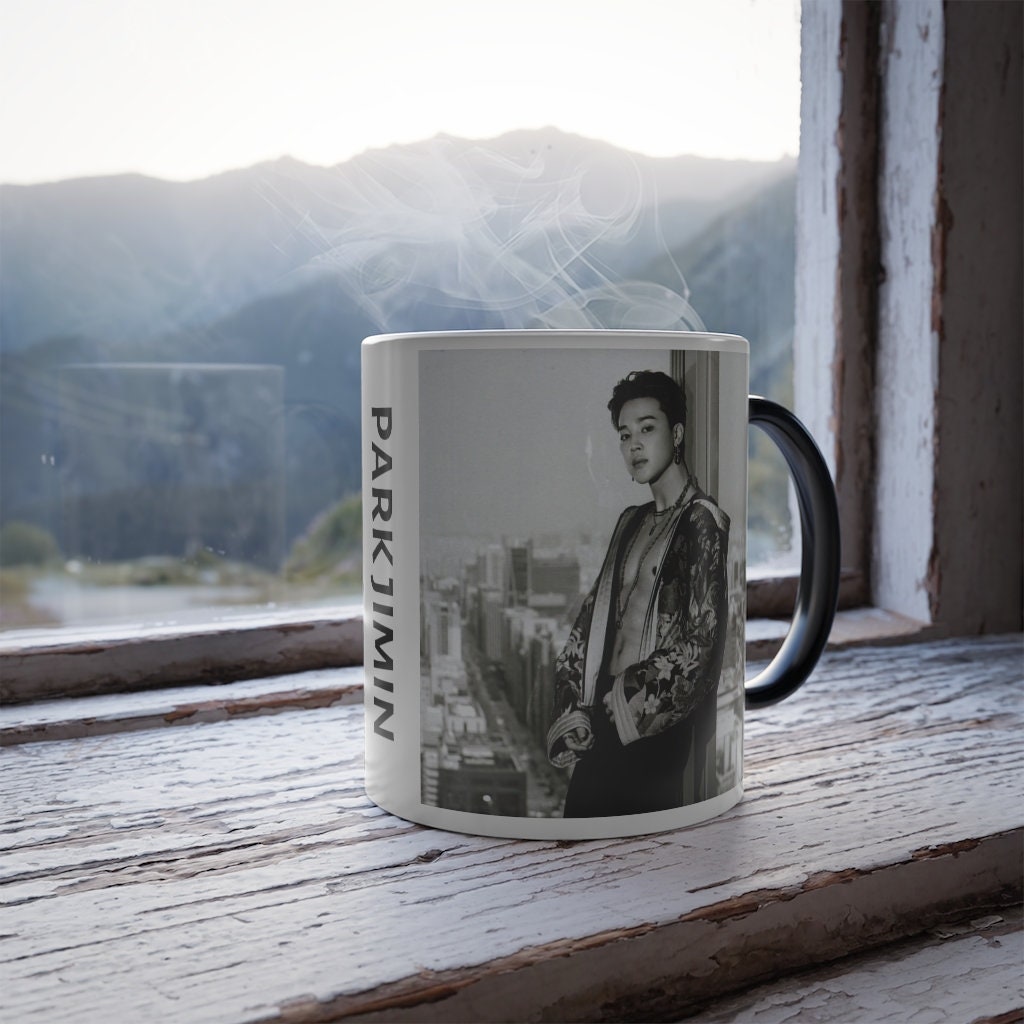 Park Jimin Color Morphing Mug, Baby Mochi Magic Mug, Jimin Heat ...