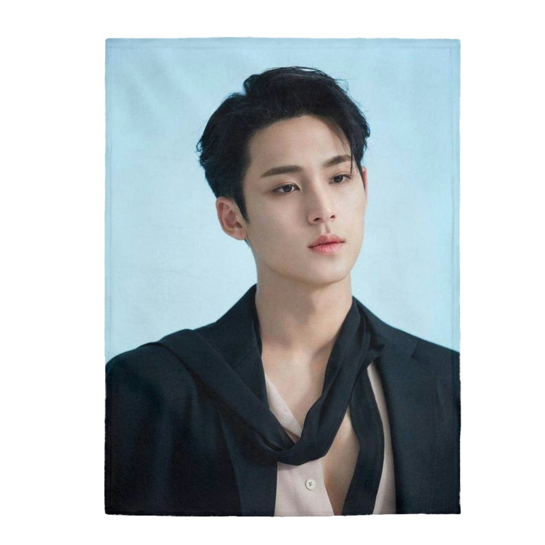 Custom Mingyu Photo Blanket, Kim Mingyu Velveteen Blanket, Gift for ...
