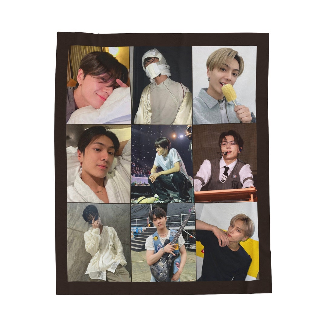 Jay Bias Photo Collage Blanket, Kpop Merch, Custom Gift for Engene Fans ...