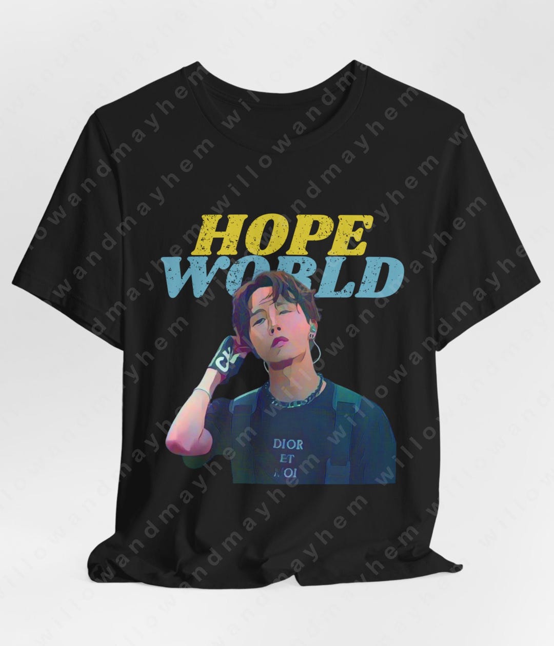Hobi Graphic T-shirt, J-hope Retro Style Shirt, Jung Hoseok World Tour ...