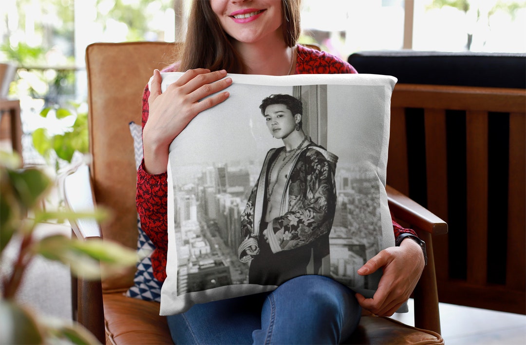 Jimin Comfort Pillow Park Jimin Square Polyester Throw - Etsy