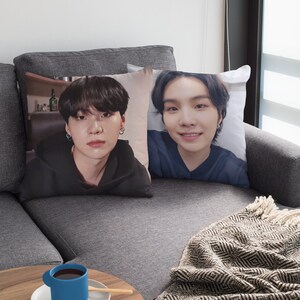 Custom K-pop Throw Pillow, Kpop Photo Pillow, Funny Korean Boy Band ...