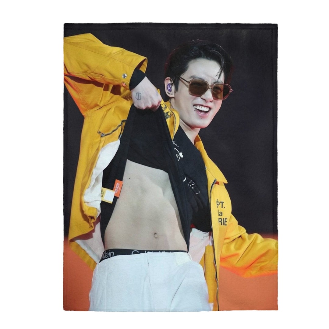 JK PTD Concert Throw Blanket JK Abs Picture Velveteen Plush - Etsy