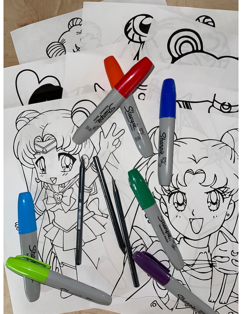 Sailor Moon Anime Coloring Pages | Fun for Kids and All Ages | 8 ...