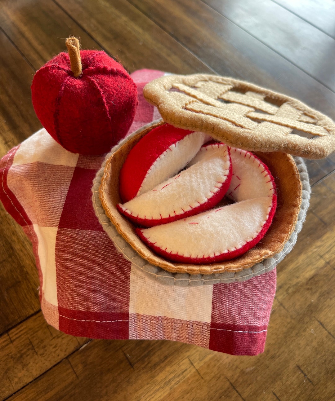 Felt Play Apple Pie - Etsy
