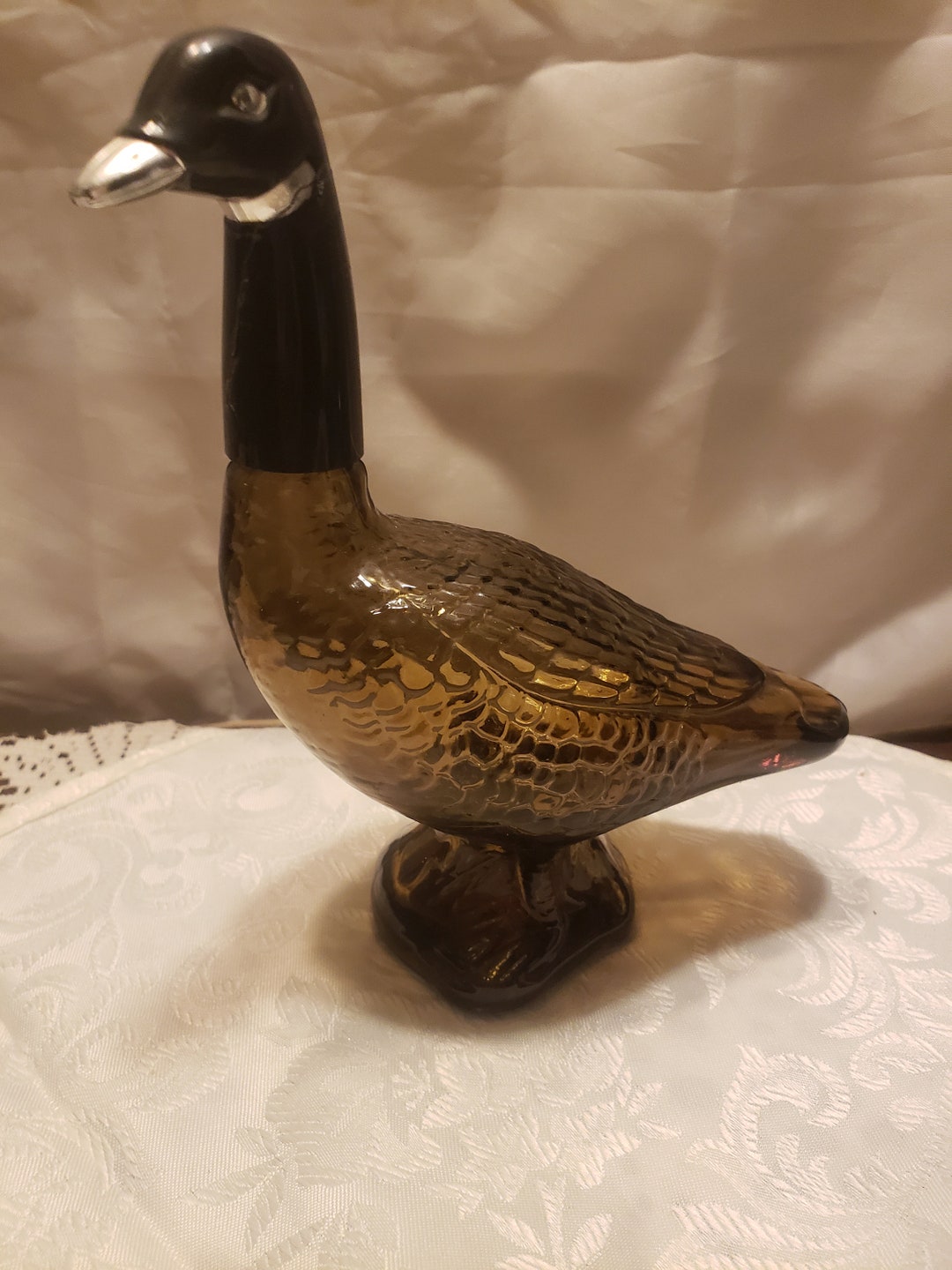 AVON Perfume Bottle Amber Glass Goose - Etsy
