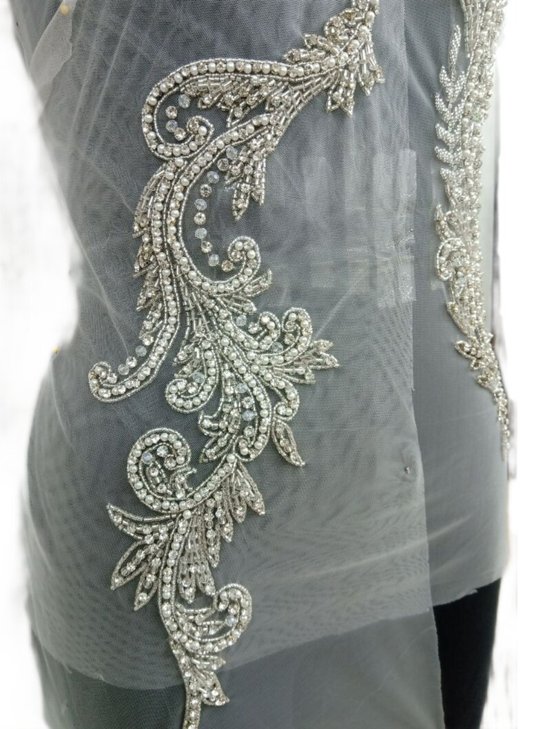 Absolutely Gorgeous Silver Sparkling Rhinestone Bridal Two - Etsy