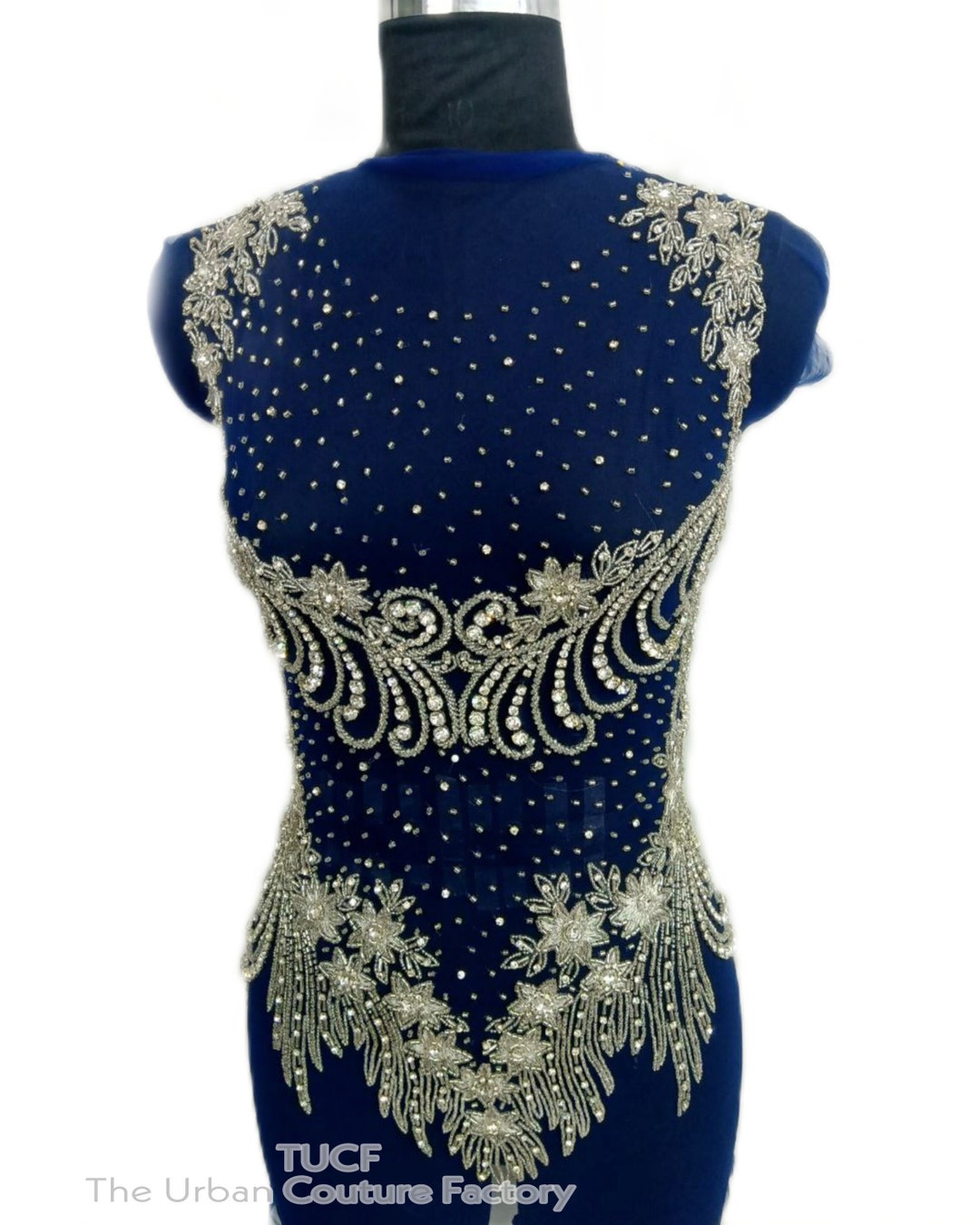 Super Sparkle Bodice Front Applique: Handmade Embroidery Beaded With ...