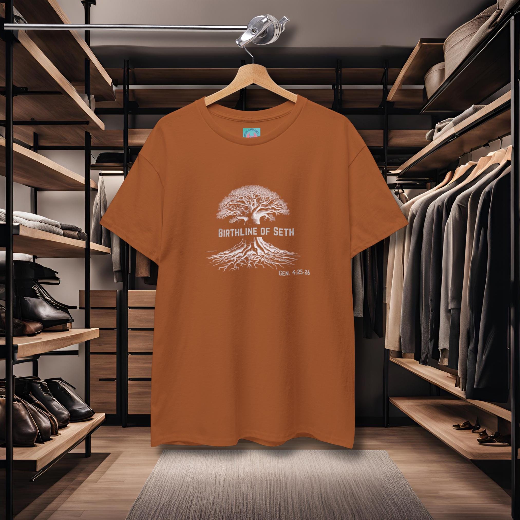 God's People Birthline of Seth Graphic T-shirt Bible Verse Genesis 4:25 ...