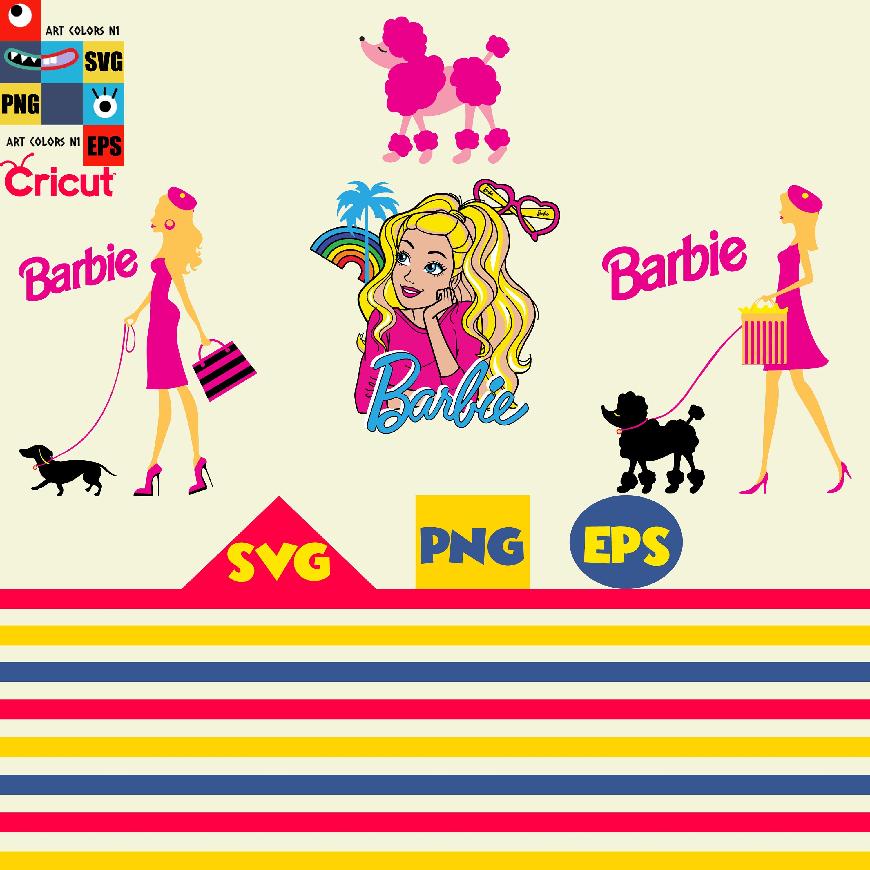 Barbie Svg Barbie Bundle Svg Barbie Ken Svg Barbie Doll Etsy