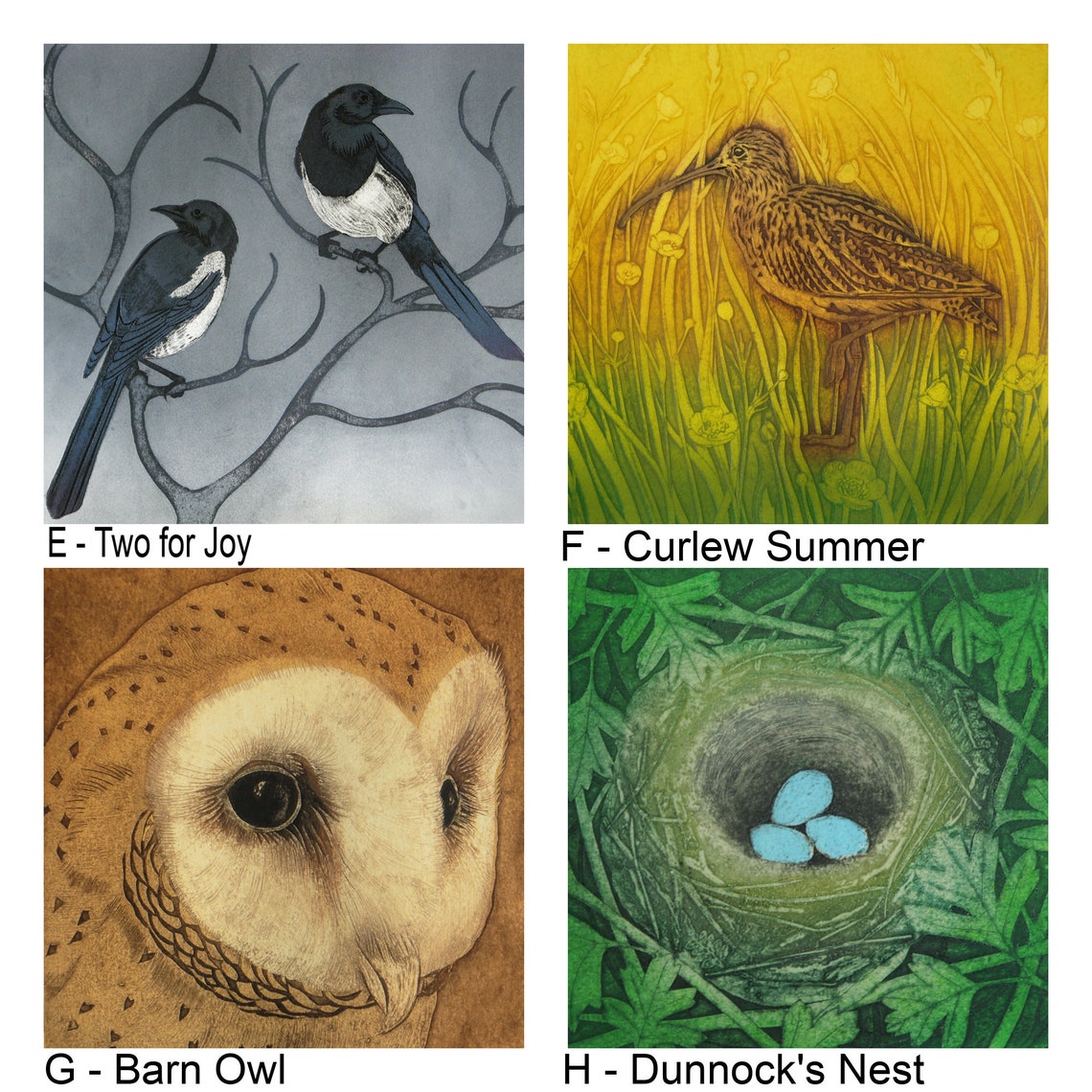 Your Choice of 10 X Square Greetings Cards - Etsy UK