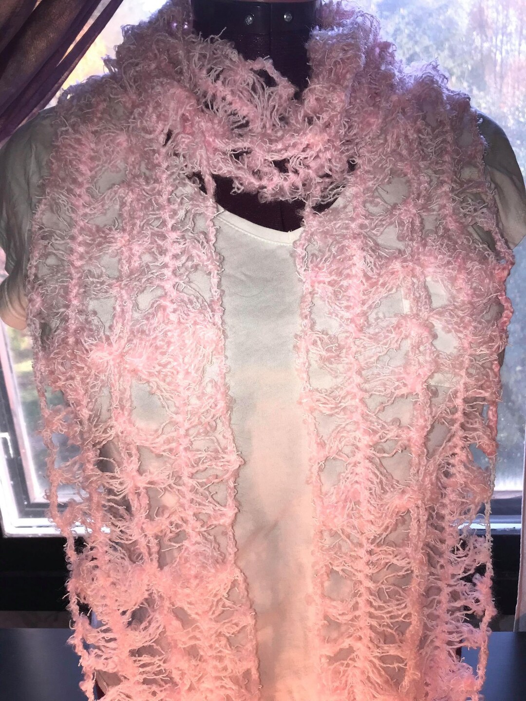 Retro Scarf Crocheted - Etsy