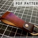 Leather Keychain PDF PATTERN Leather Keychain Digital | Etsy