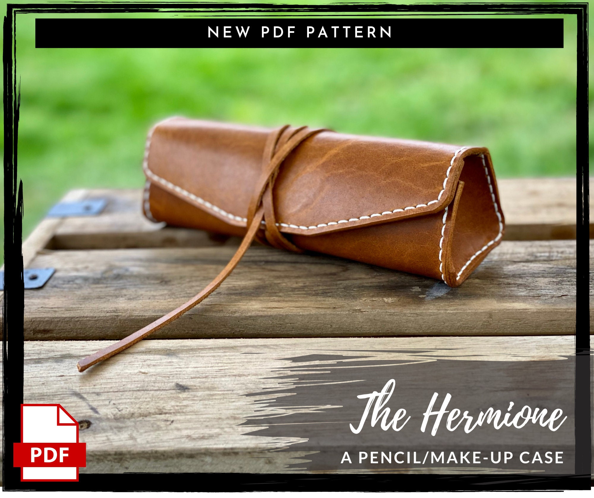 Leather Pen Pencil Case PDF PATTERN Leather Crossbody Tote - Etsy