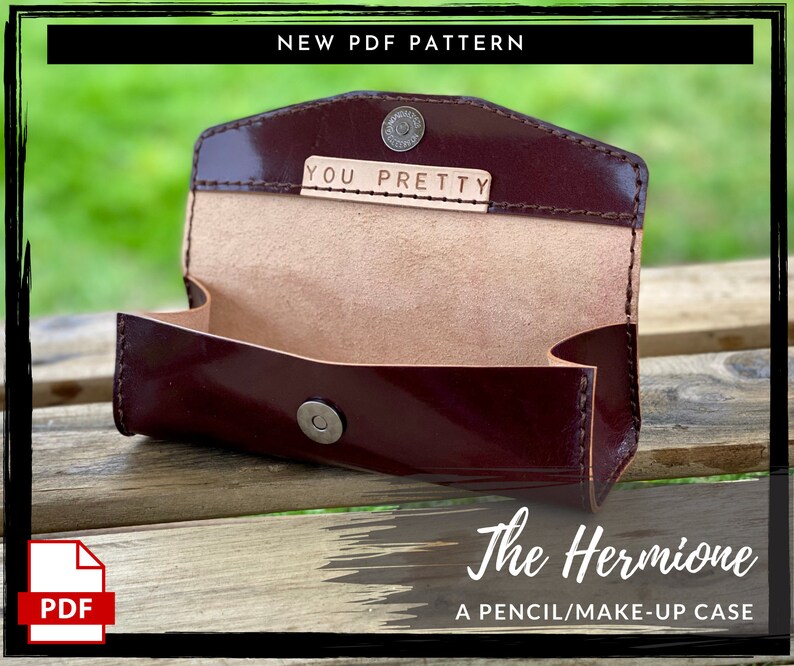 Leather Pen Pencil Case PDF PATTERN Leather Crossbody Tote - Etsy