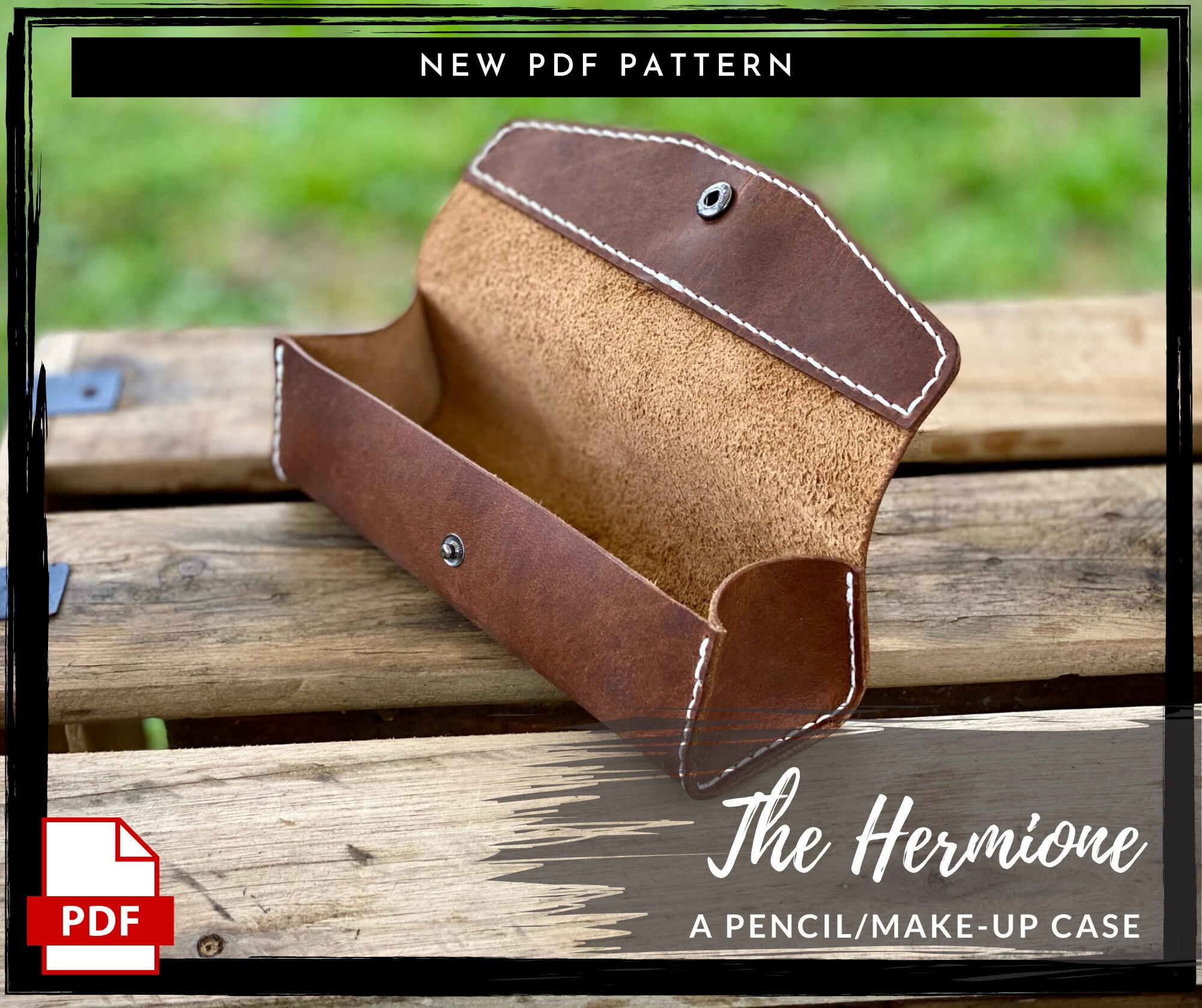 Leather Pen Pencil Case PDF PATTERN Leather Crossbody Tote - Etsy