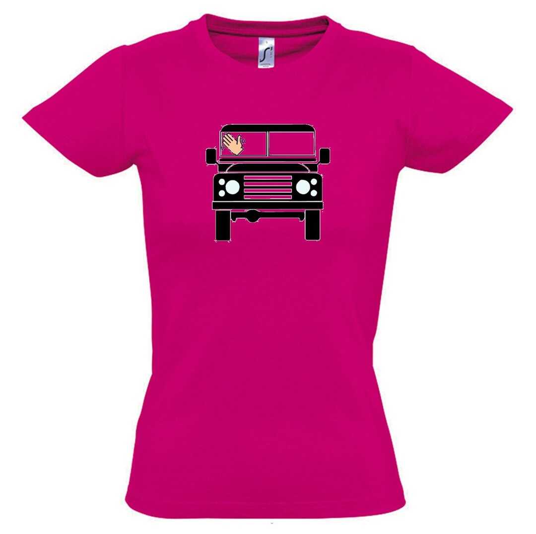Fuschia Pink Ladies Land Rover Defender Waving Hand - Etsy