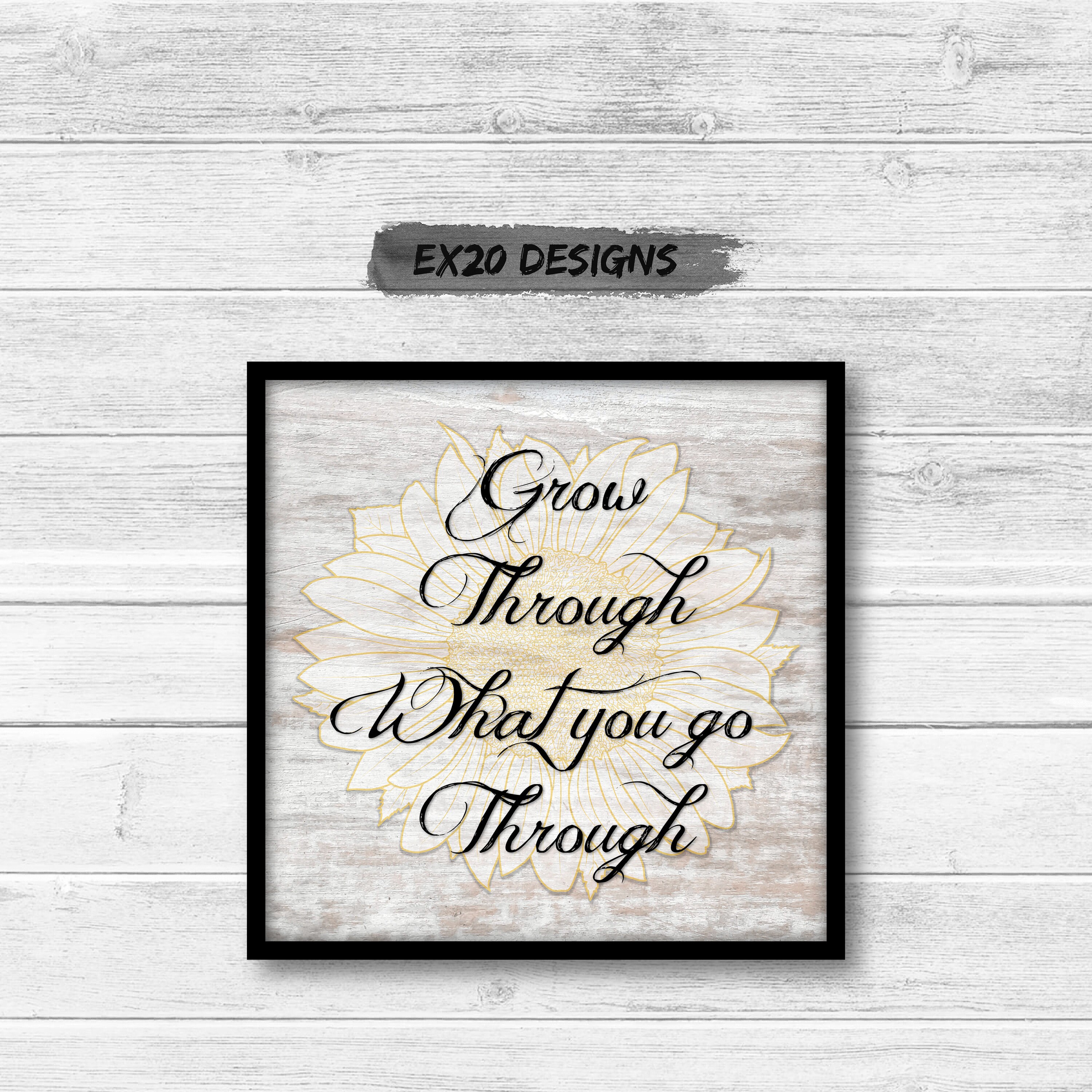 Grow Through What You Go Through Art Print DIGITAL DOWNLOAD ...