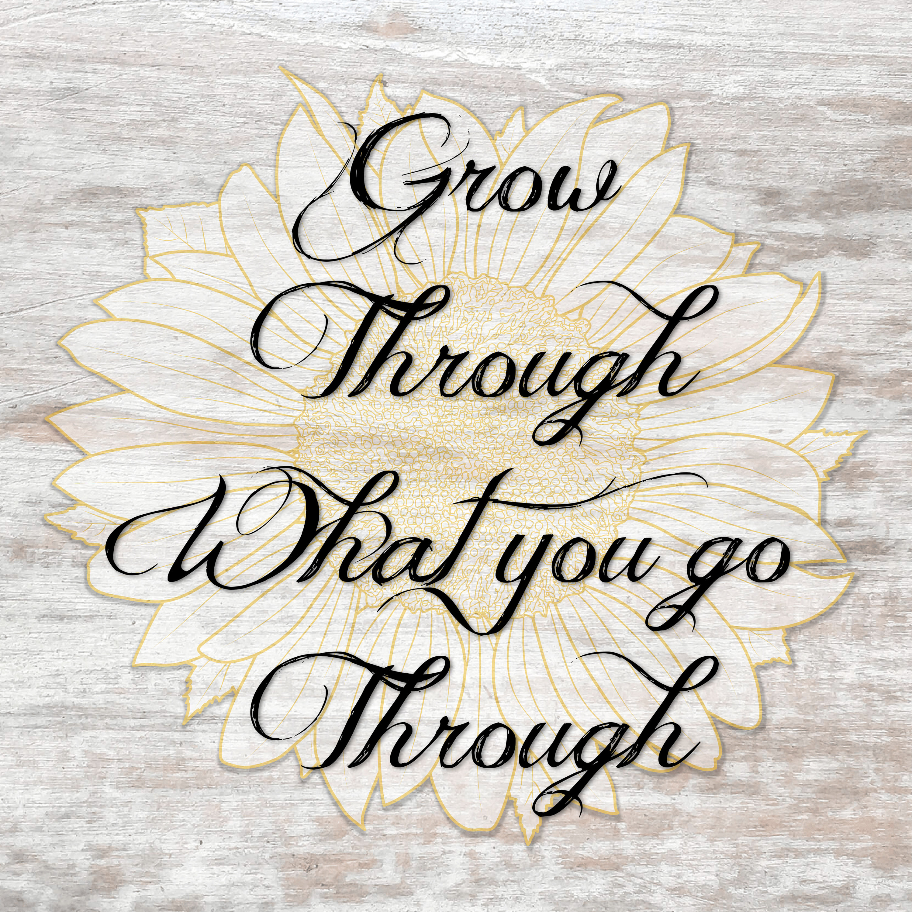 Grow Through What You Go Through Art Print DIGITAL DOWNLOAD ...