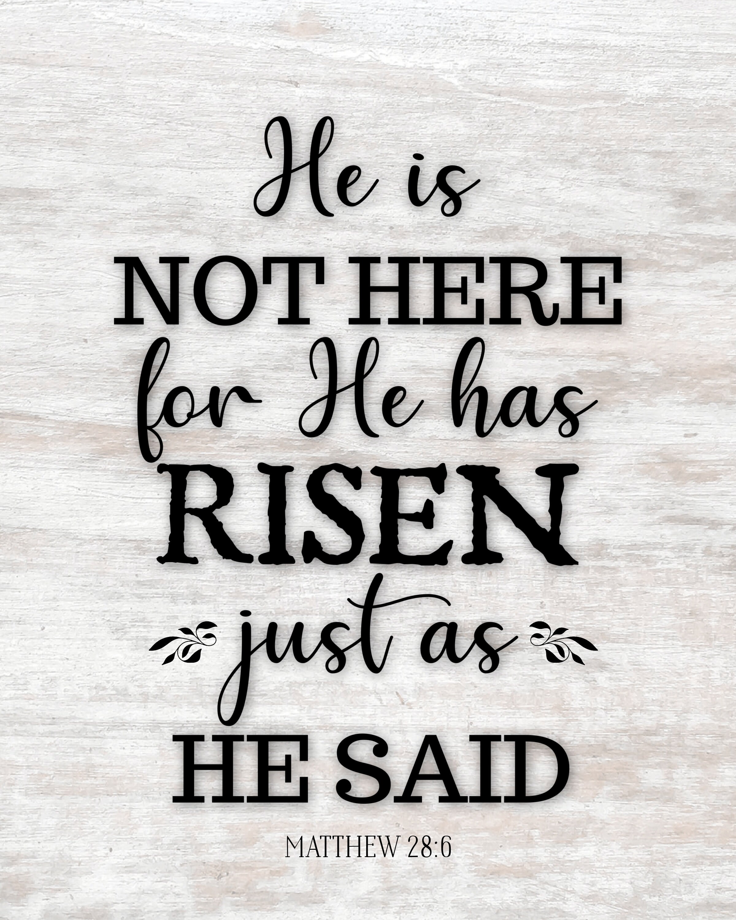 He Is Not Here He Is Risen Bible Verse