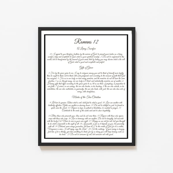 Romans 12 - Etsy