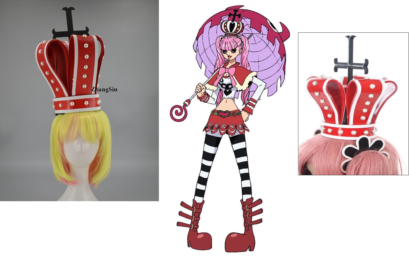 Perona Crown Japanese Cartoon Anime Cute Custom Cosplay | Etsy UK