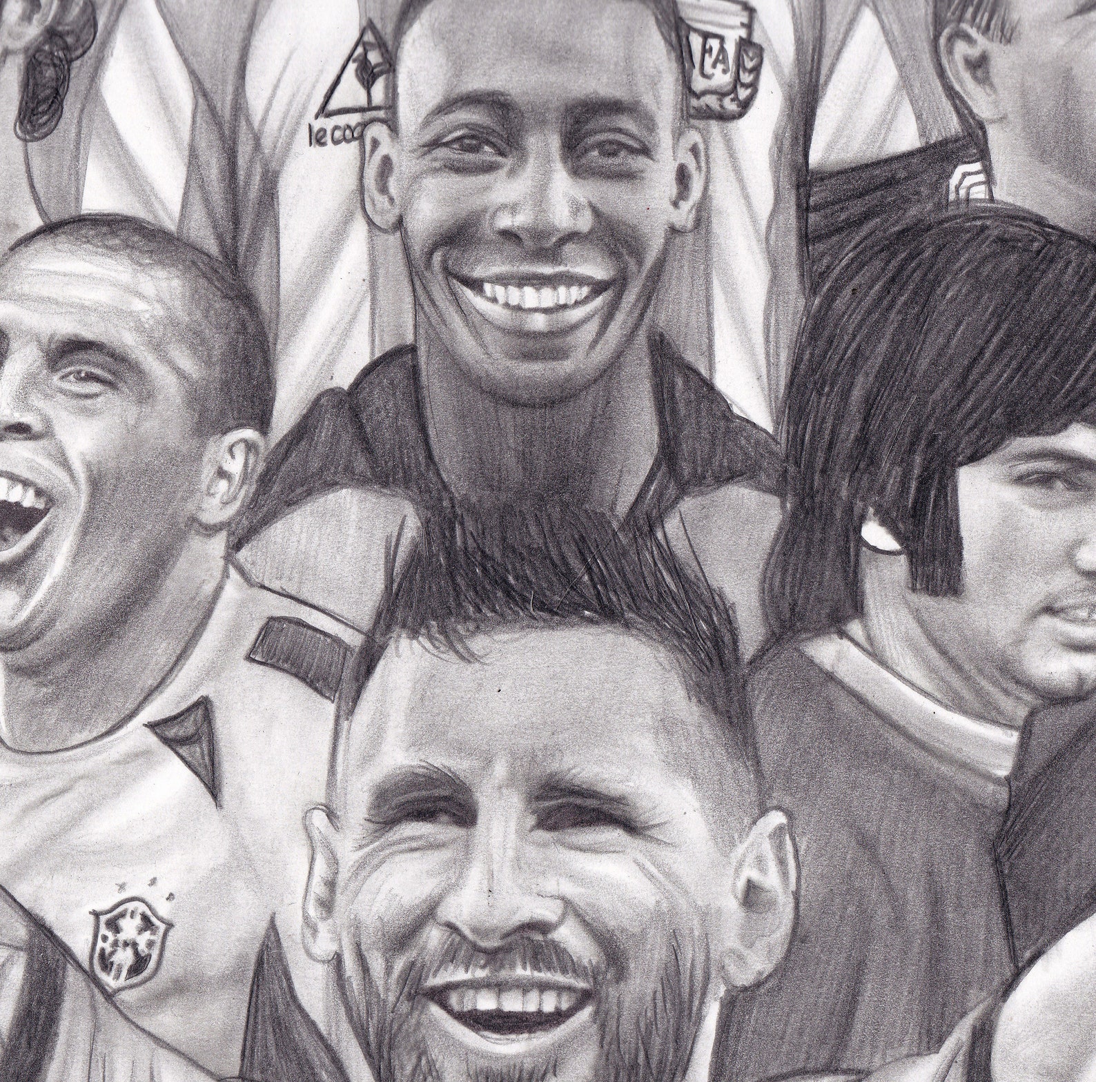 Football's GOATS Print - Etsy